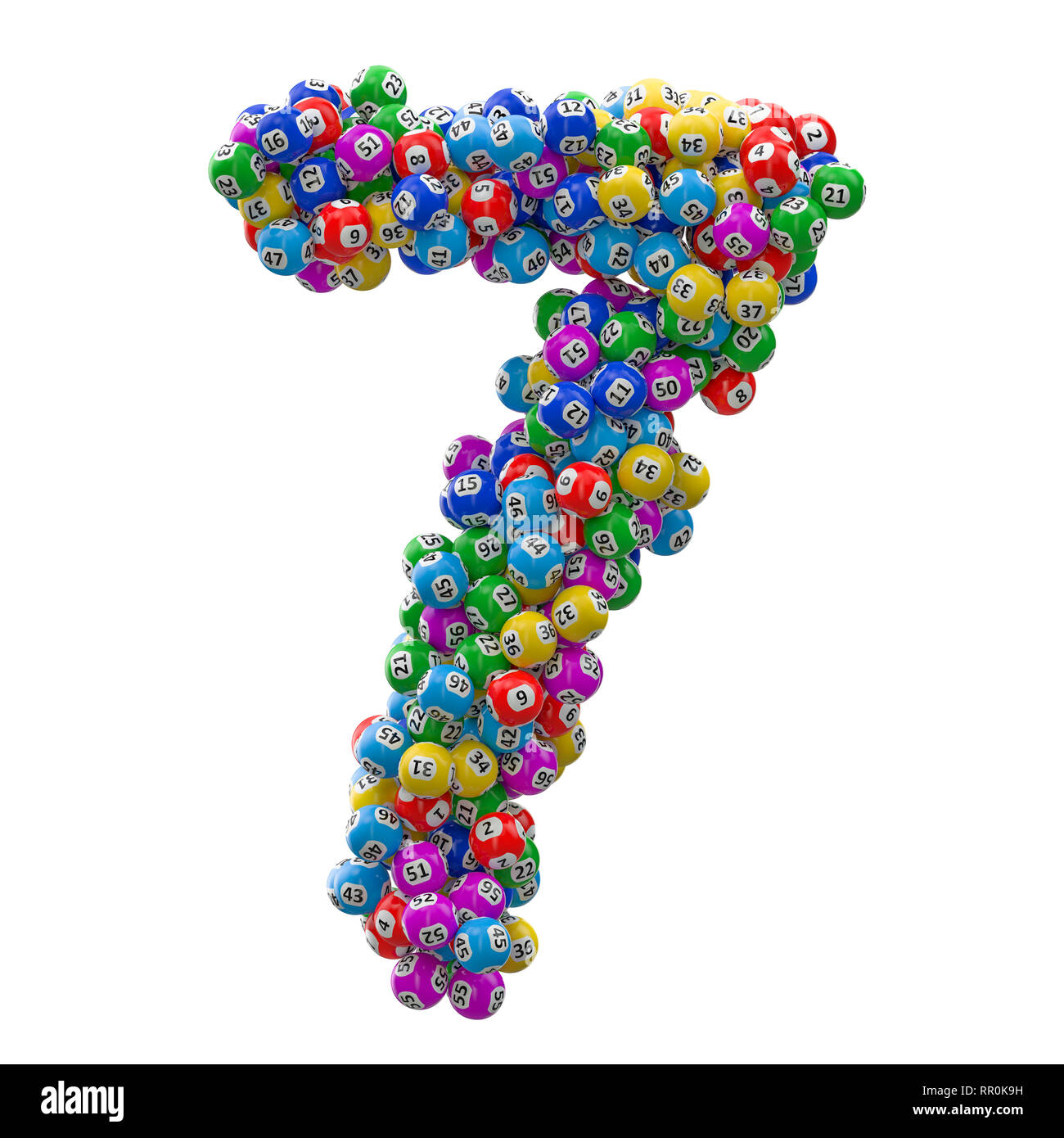 Number 7 bingo hi-res stock photography and images - Alamy