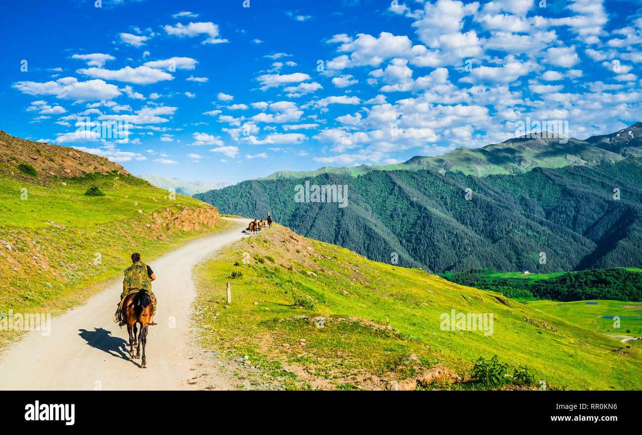 Tusheti georgia road hi-res stock photography and images - Alamy