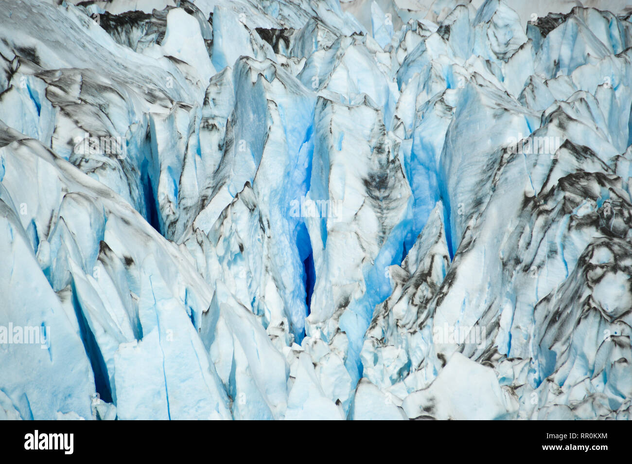 a view of the Perito Moreno glacier and the ice fields of the patagonia ...