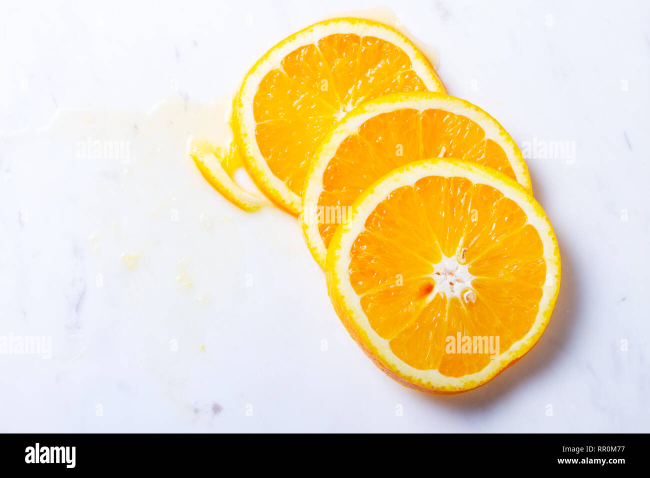 Orange fruit slices Stock Photo - Alamy