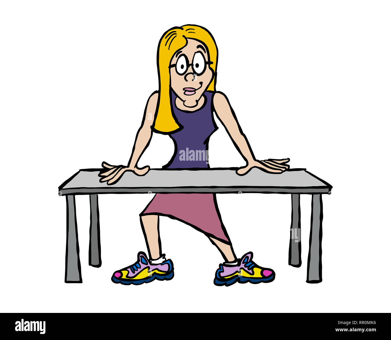 Power poses female CEO - Denisse Stock Photo - Alamy