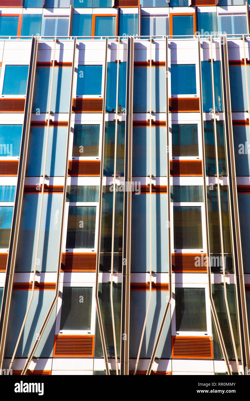 Architectural example of modern building with colorful exterior Stock ...