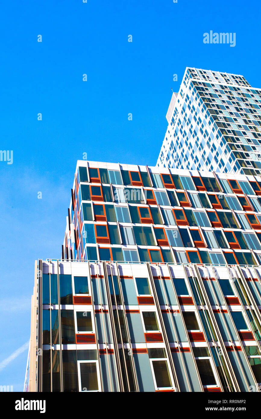 Architectural example of modern building with colorful exterior Stock ...