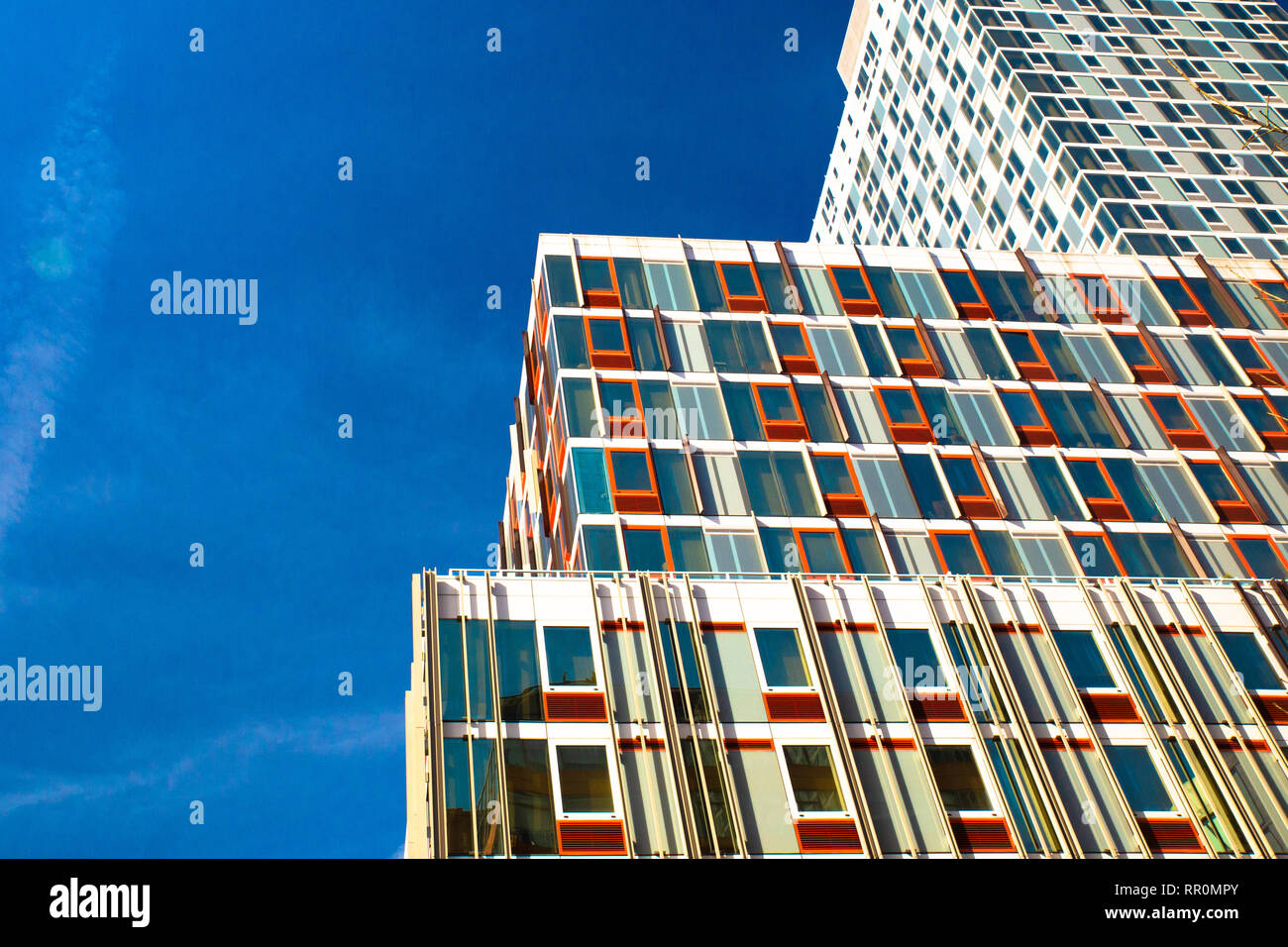 Architectural example of modern building with colorful exterior Stock ...