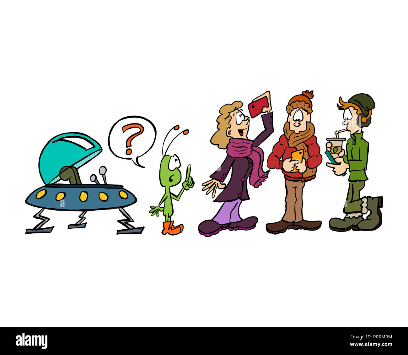 Communication cartoon hi-res stock photography and images - Alamy