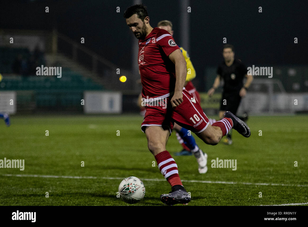 Barry Town United host Connahs Quay Nomads at Jenner Park in the Welsh ...