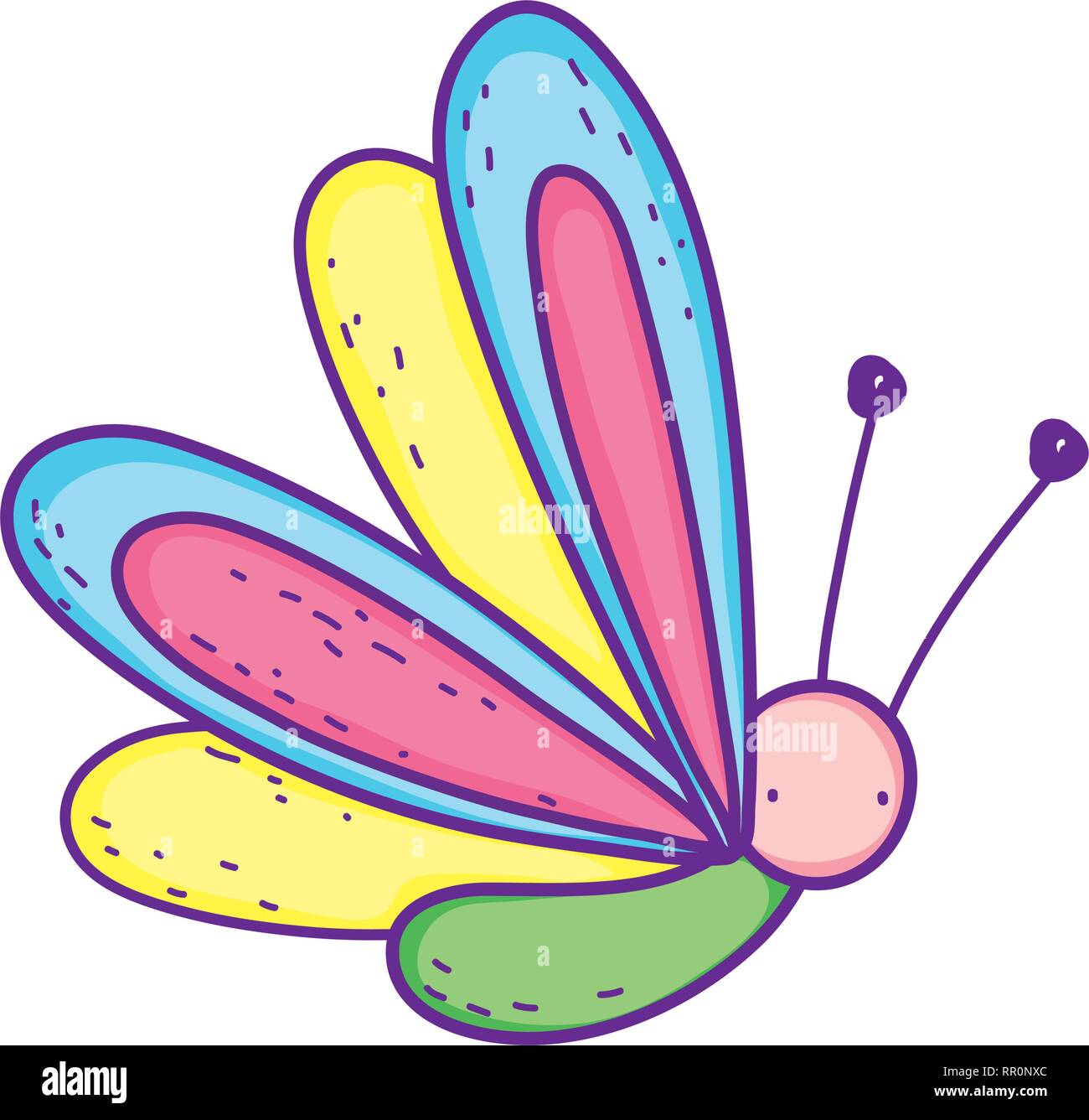 Baby monarch butterfly Stock Vector Images - Alamy
