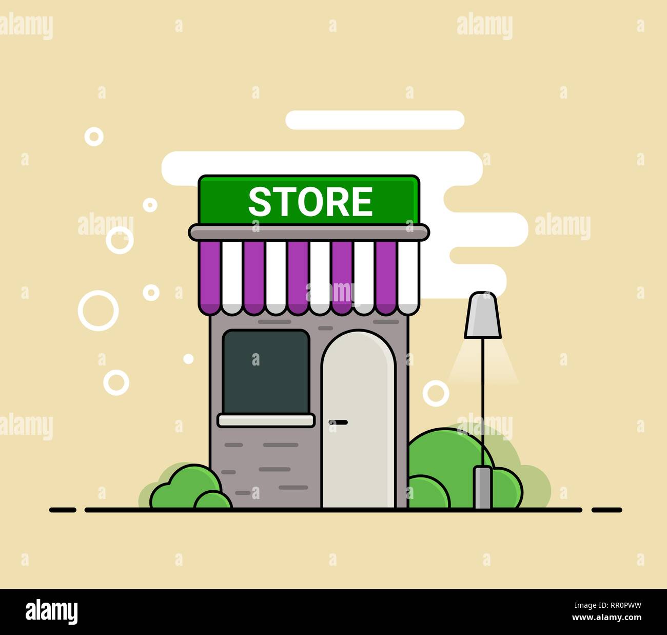 Store vector illustration in cartoon style. Boutique Stock Vector Image ...