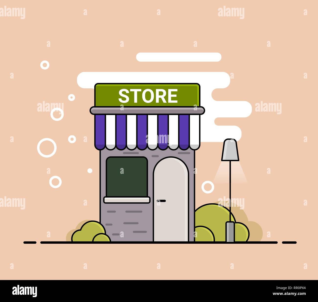 Store vector illustration in cartoon style. Boutique Stock Vector Image ...