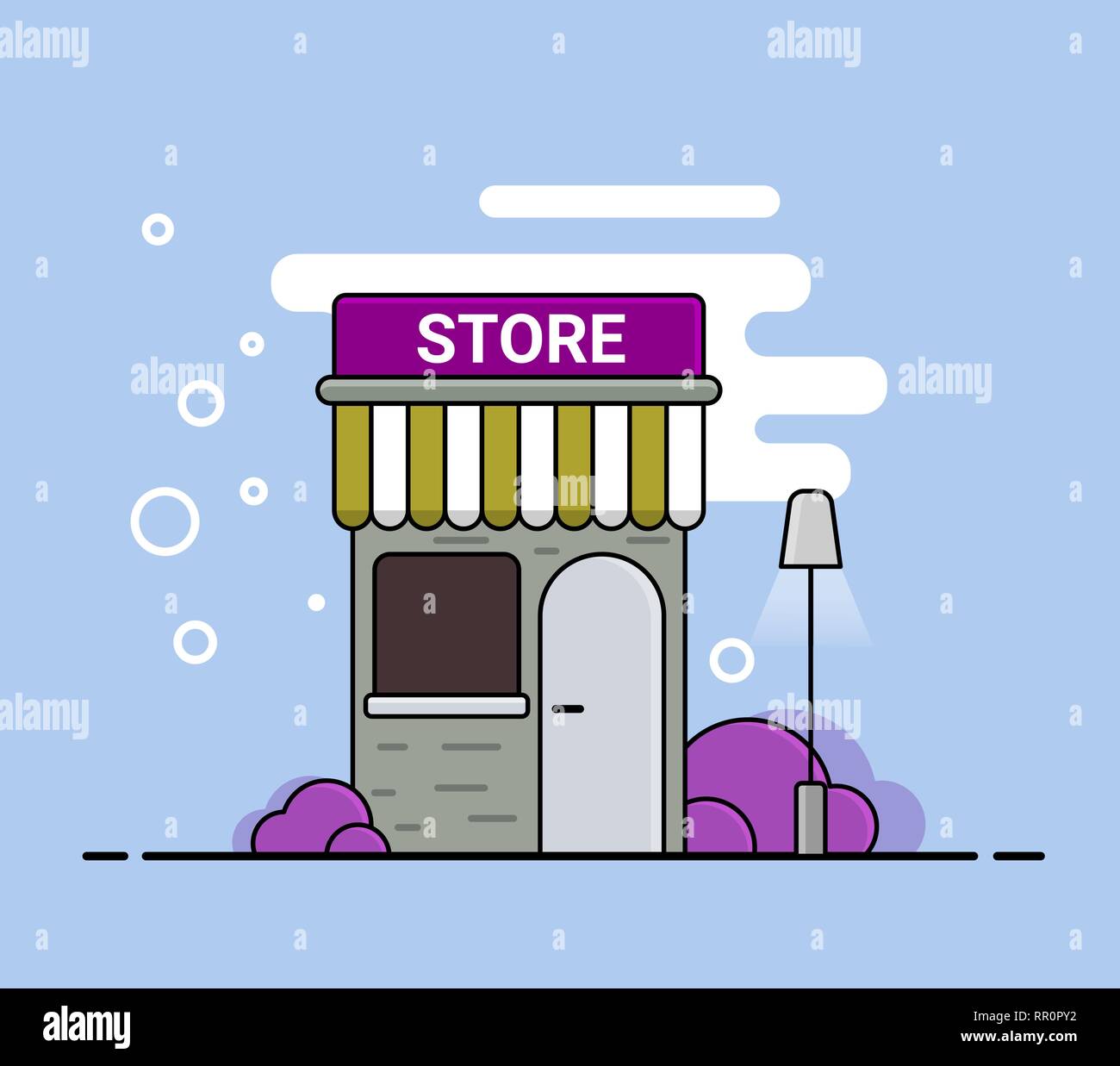 Store vector illustration in cartoon style. Boutique Stock Vector Image ...
