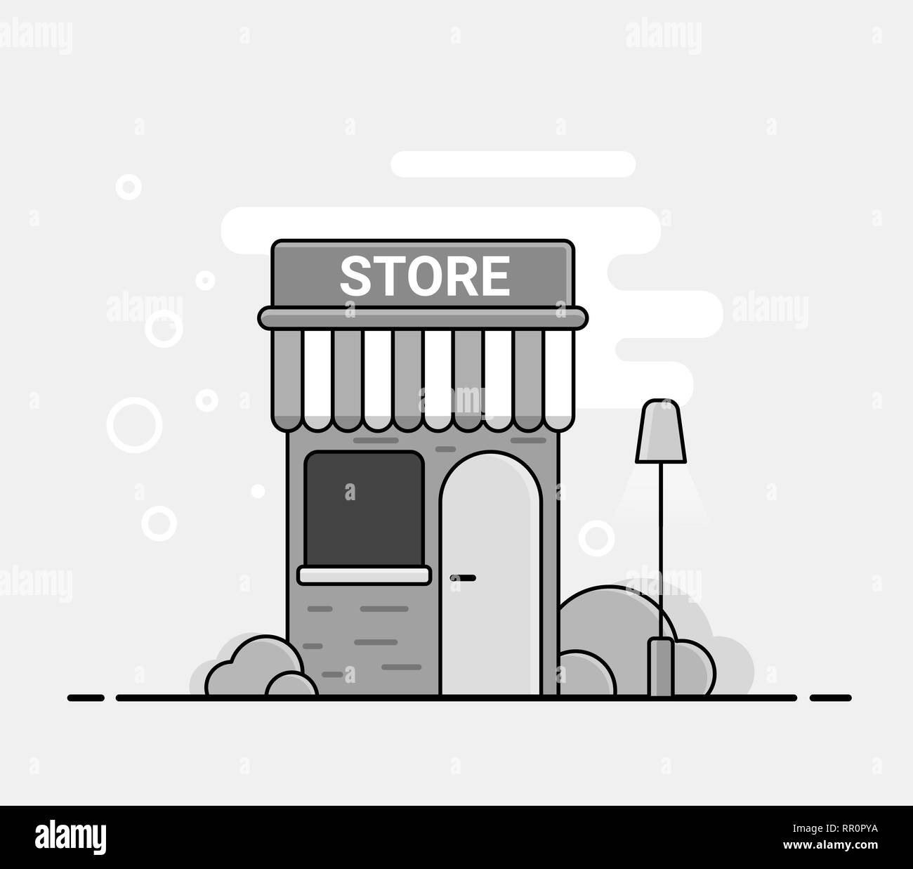 Store vector illustration in cartoon style. Boutique Stock Vector Image ...