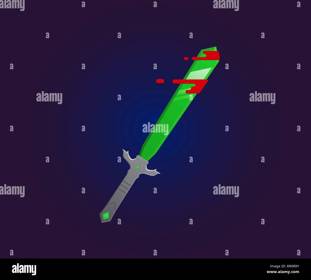 Minecraft Wallpaper Emerald Sword