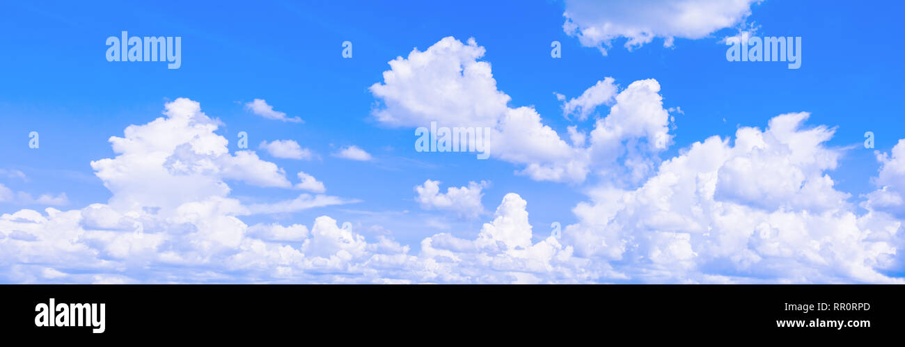 panoramic sky and cloud in summer time with formation storm beautiful ...
