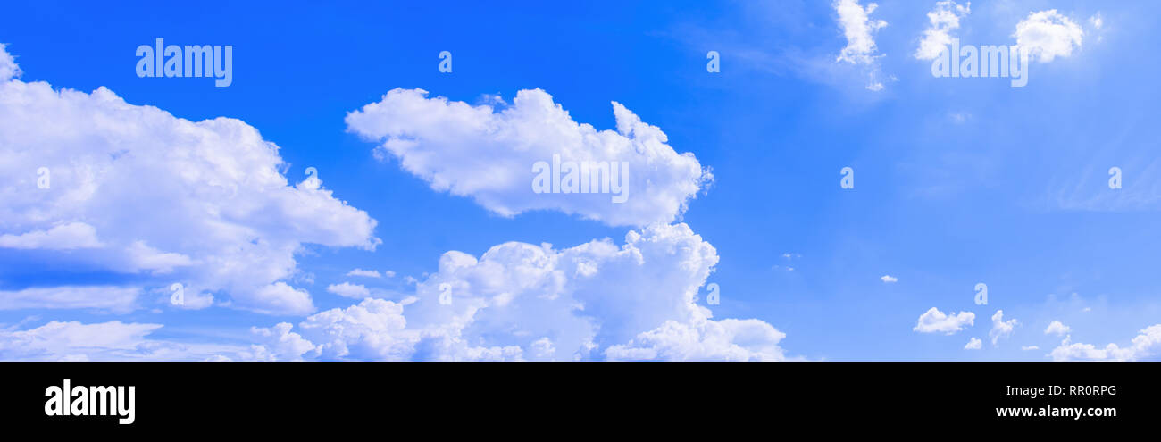 panoramic sky and cloud in summer time with formation storm beautiful ...