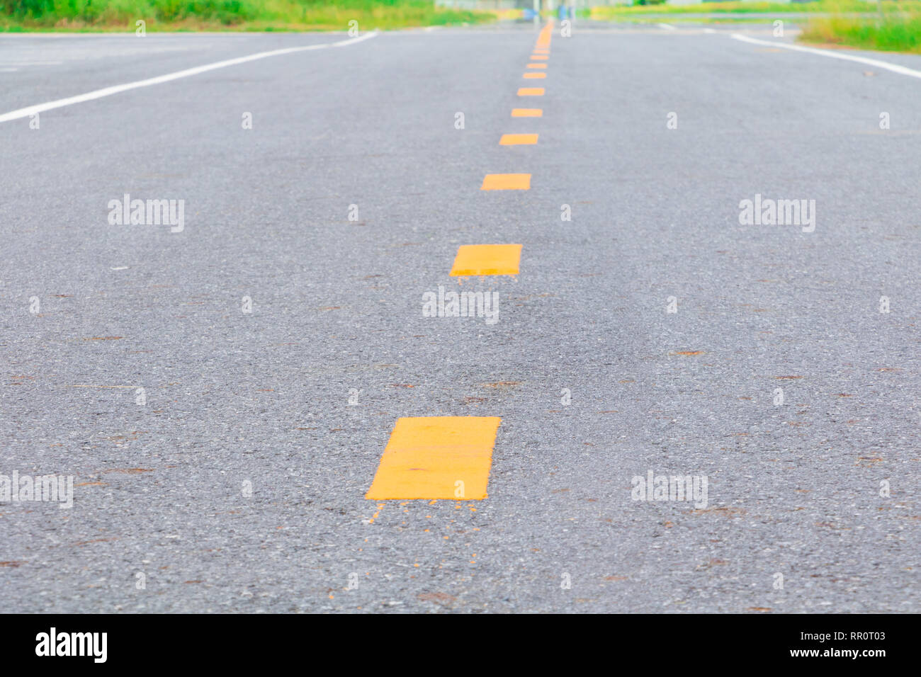 road asphalt long line in countryside with copy space add text Stock ...