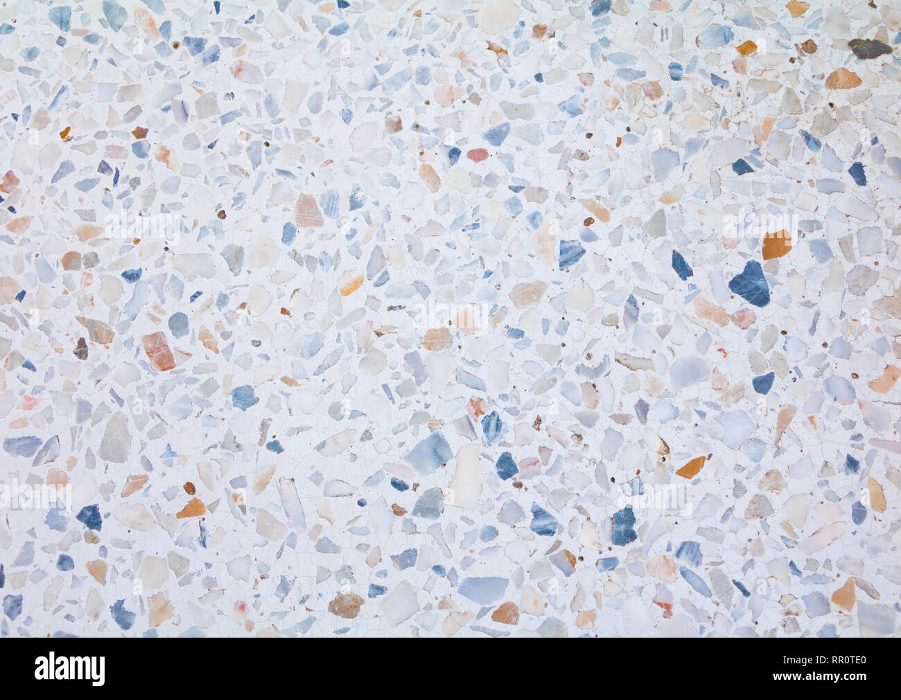terrazzo floor. small stone color old texture or marble background with ...