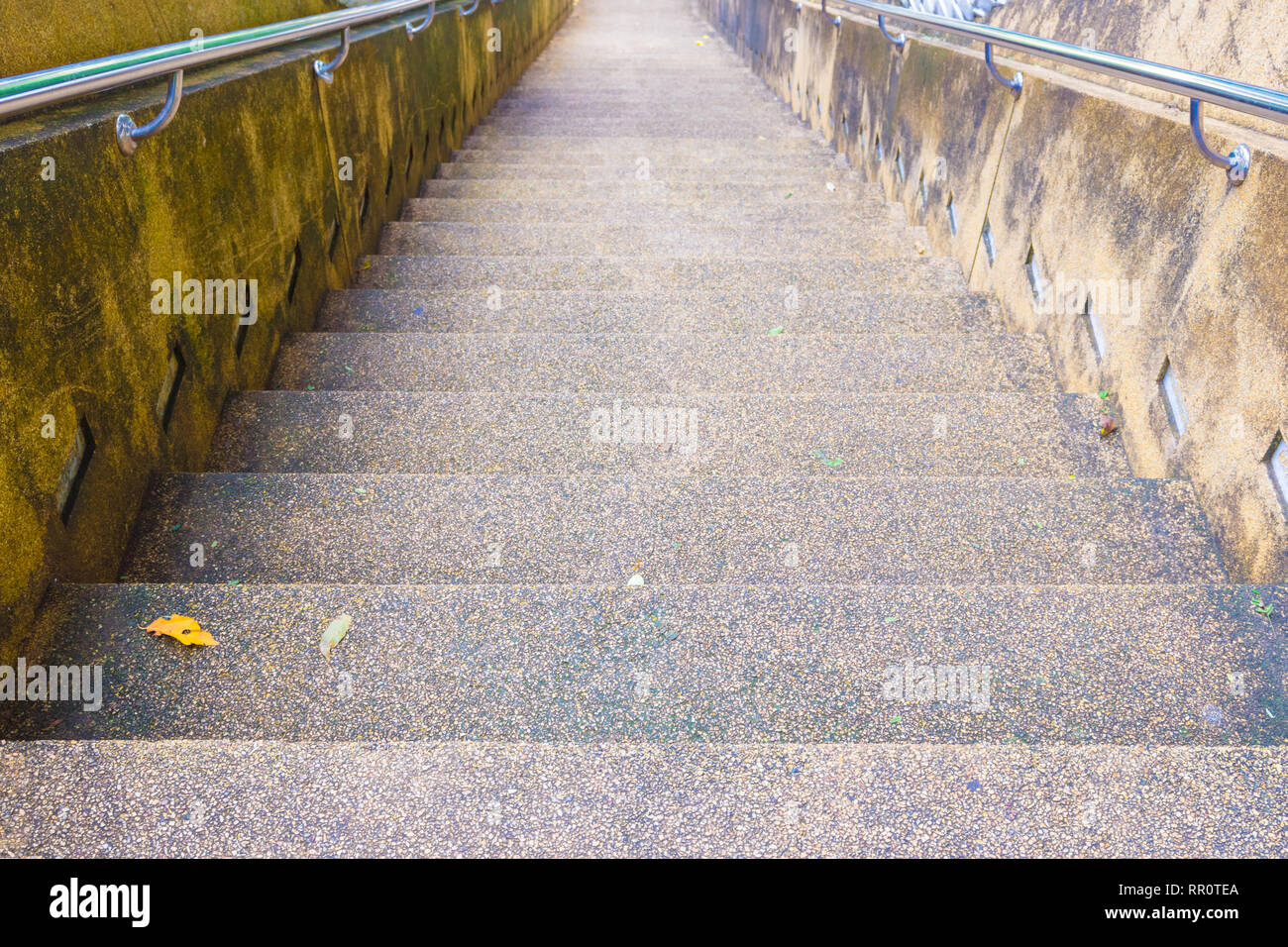 Stairs stone walkway ancient down mountain in temple Stock Photo - Alamy