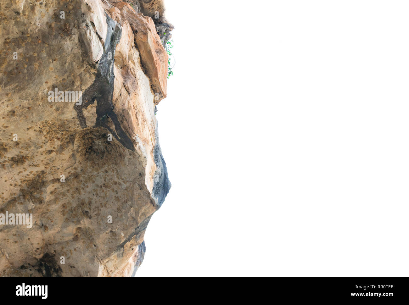 rock cliff mountain in nature beautiful of large caves stone on white ...