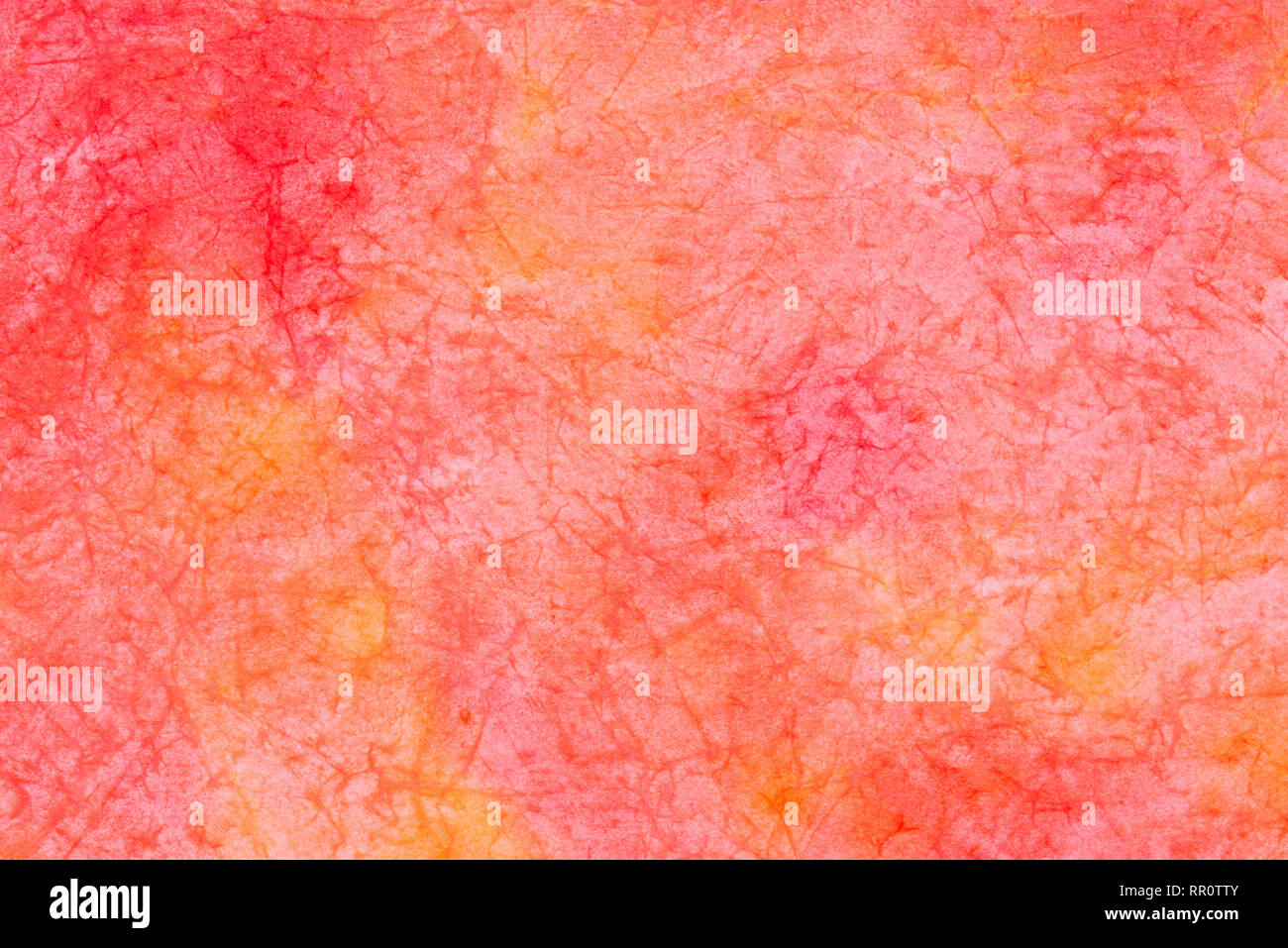 red color creased watercolor painted paper background texture Stock ...
