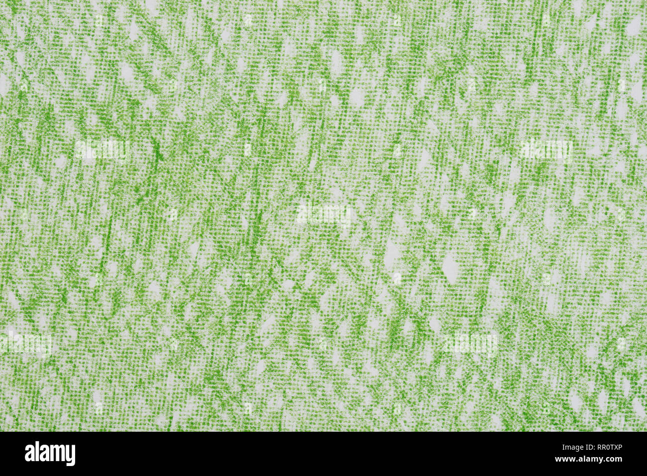 green color crayon drawings on paper background texture Stock Photo - Alamy