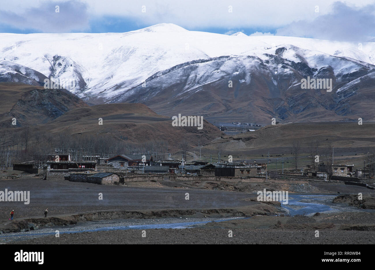 The village of Barme in western Sichuan in the first weeks of spring ...
