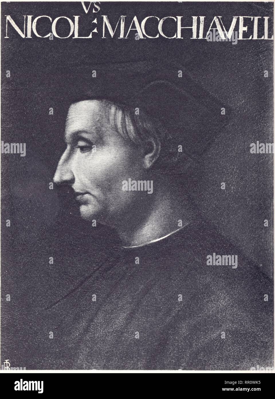 NICCOLO MACHIAVELLI.ARTIST UNKNOW Stock Photo - Alamy