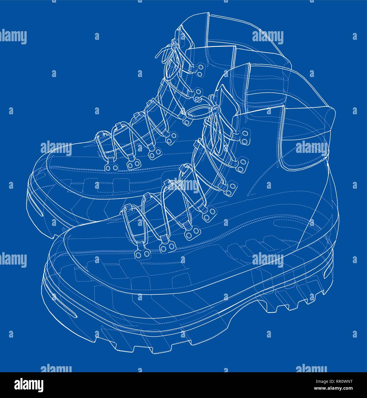 Pair of mens boots Stock Vector Images - Alamy
