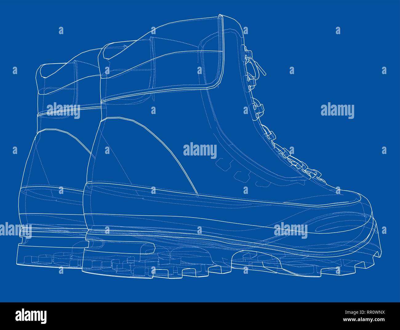 Mens boot concept. Vector rendering of 3d Stock Vector Image & Art - Alamy
