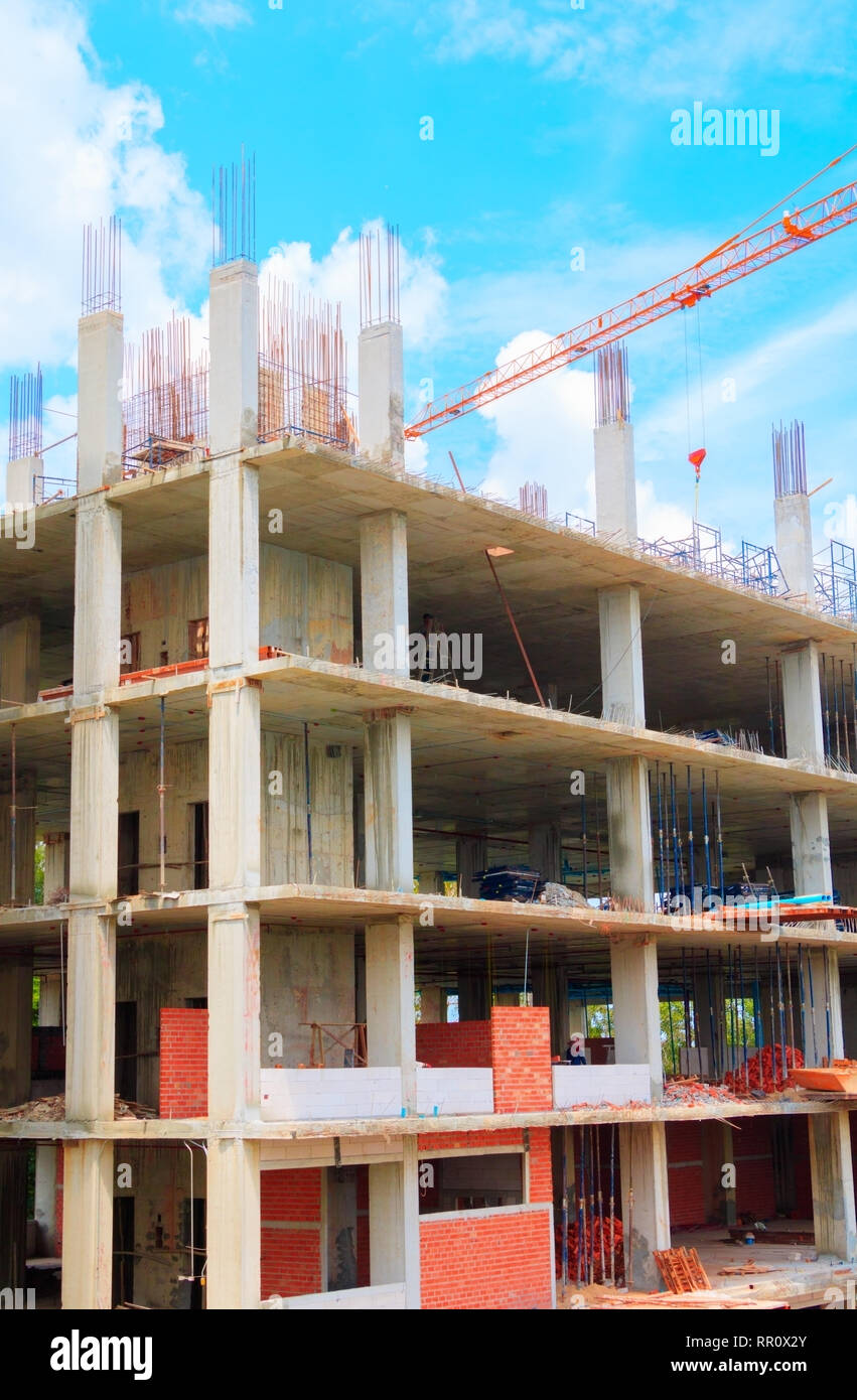 work construction in building site workplace Stock Photo - Alamy