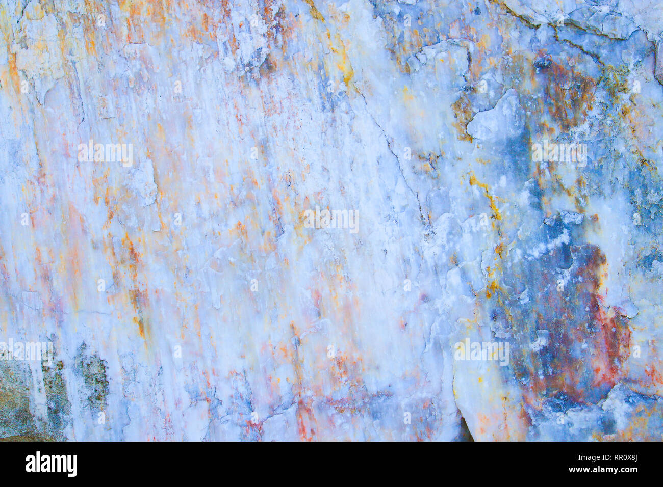 Stone cliff blue mountain texture, surface precipice of the rock ...