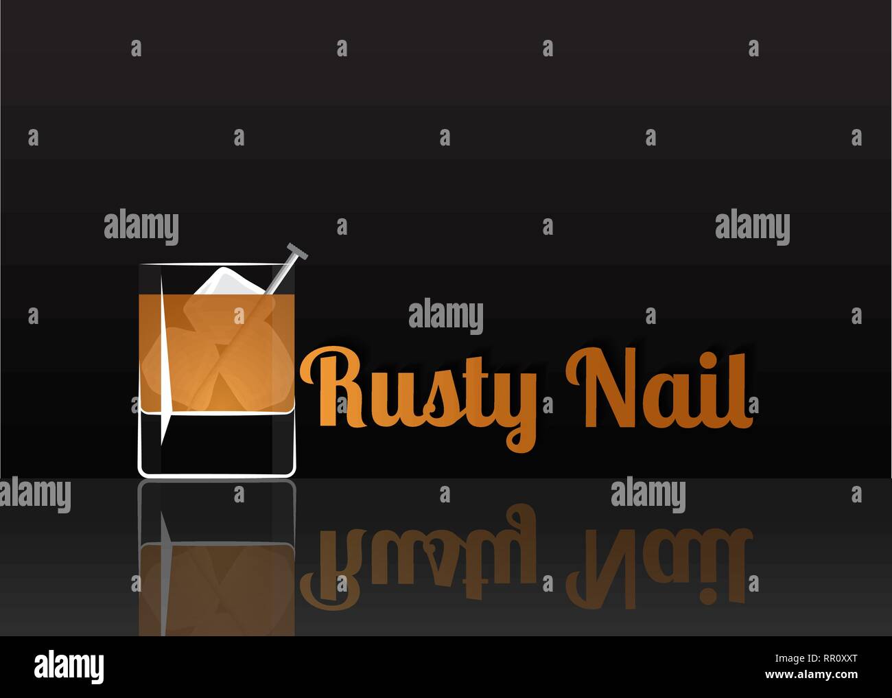Rusty Nail Vector