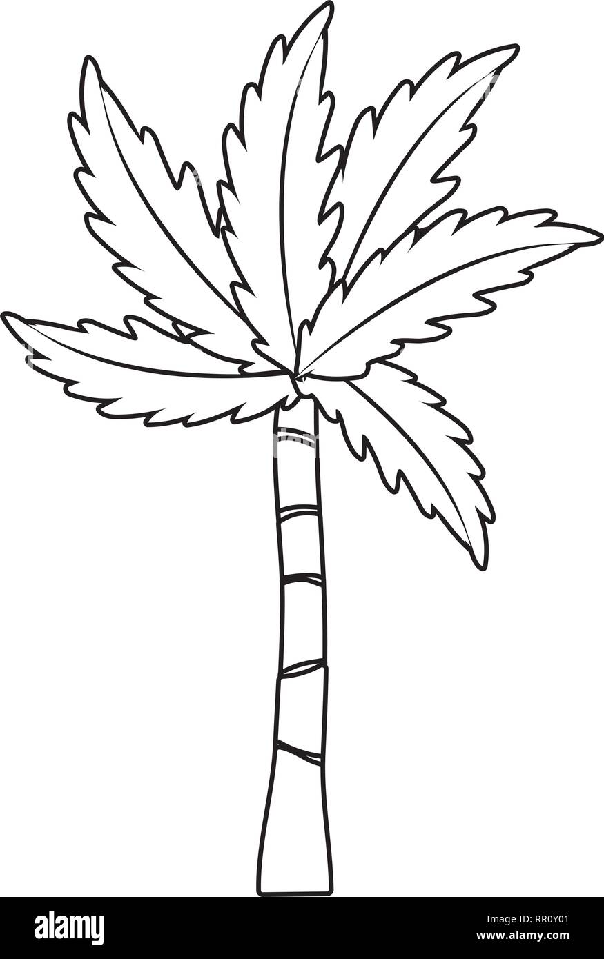 palm tree cartoon Stock Vector Image & Art - Alamy