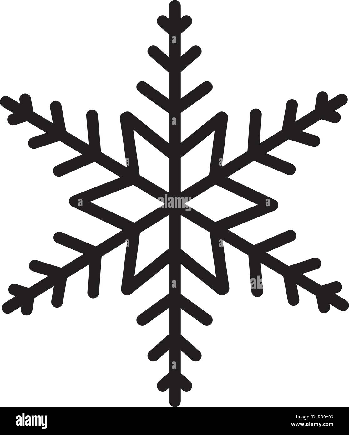 winter snowflake cartoon Stock Vector Image & Art - Alamy