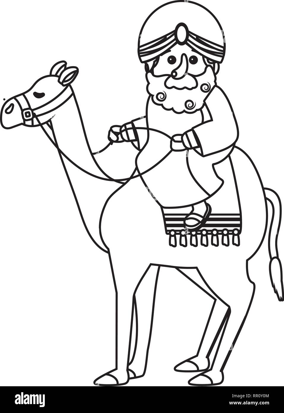 nativity wise man cartoon Stock Vector Image & Art - Alamy