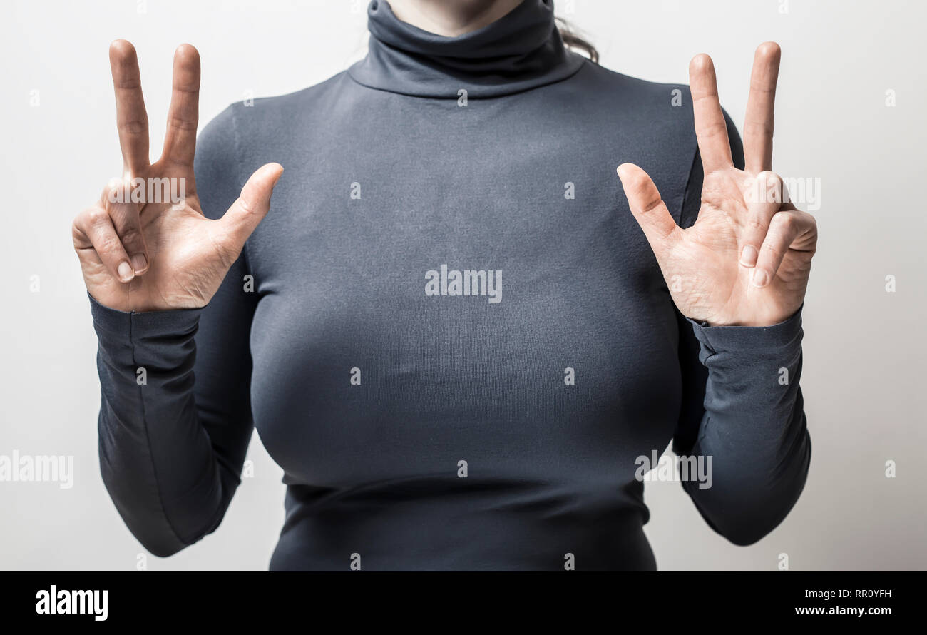 Deaf people talking hi-res stock photography and images - Alamy