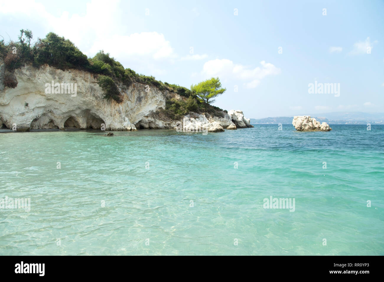 White rocks beach kefalonia greece hi-res stock photography and images ...