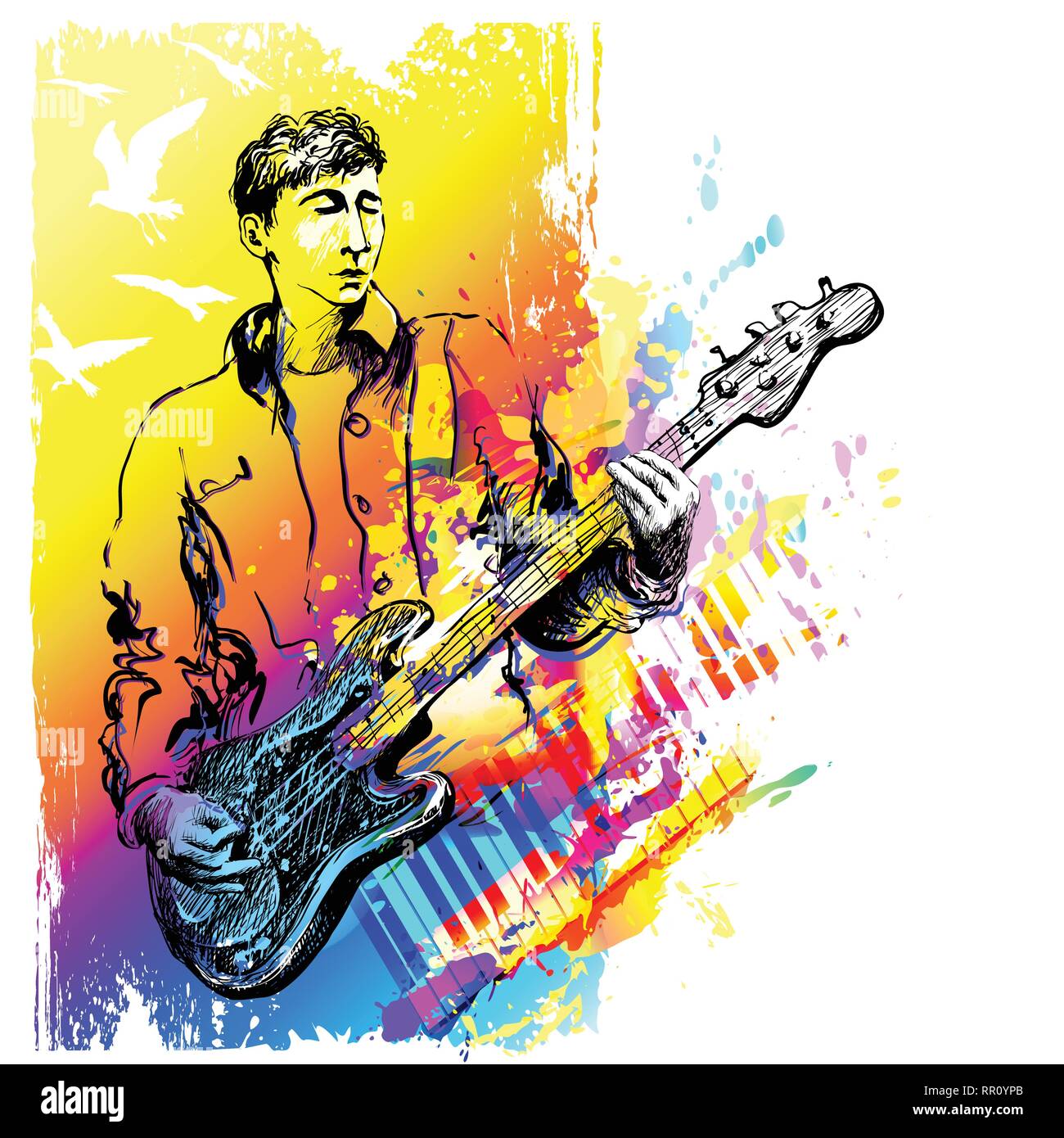 Jazz Guitar Players Art