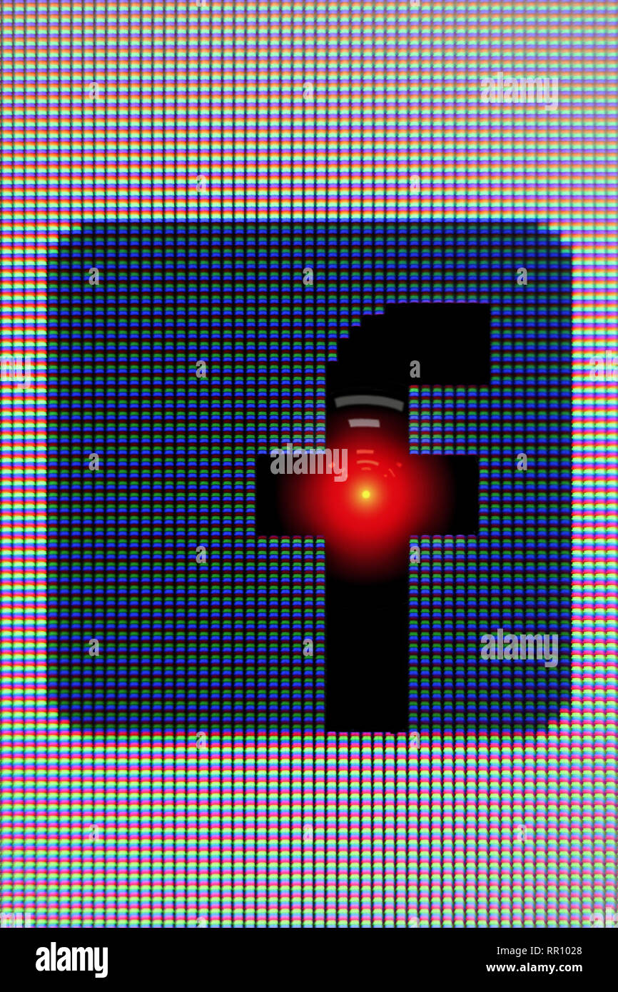 Facebook icon logo with Hal 800 camera hidden behind, concept Stock ...