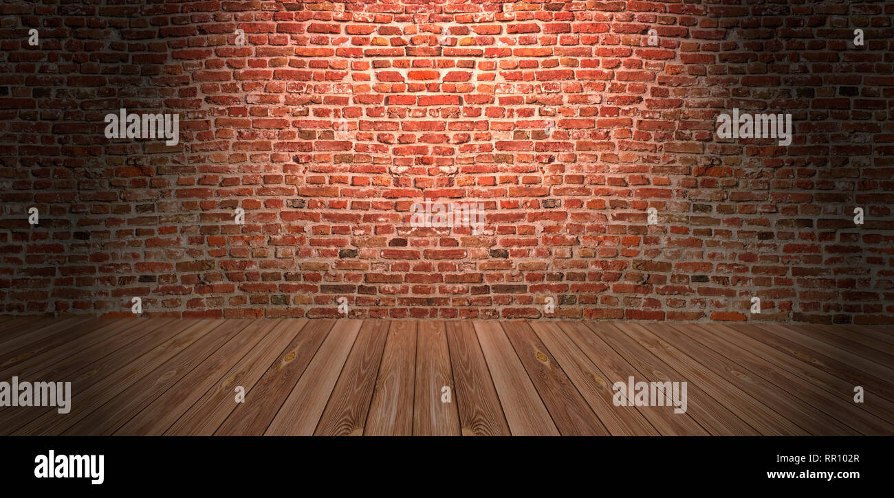 Room interior with the spot light Stock Photo - Alamy