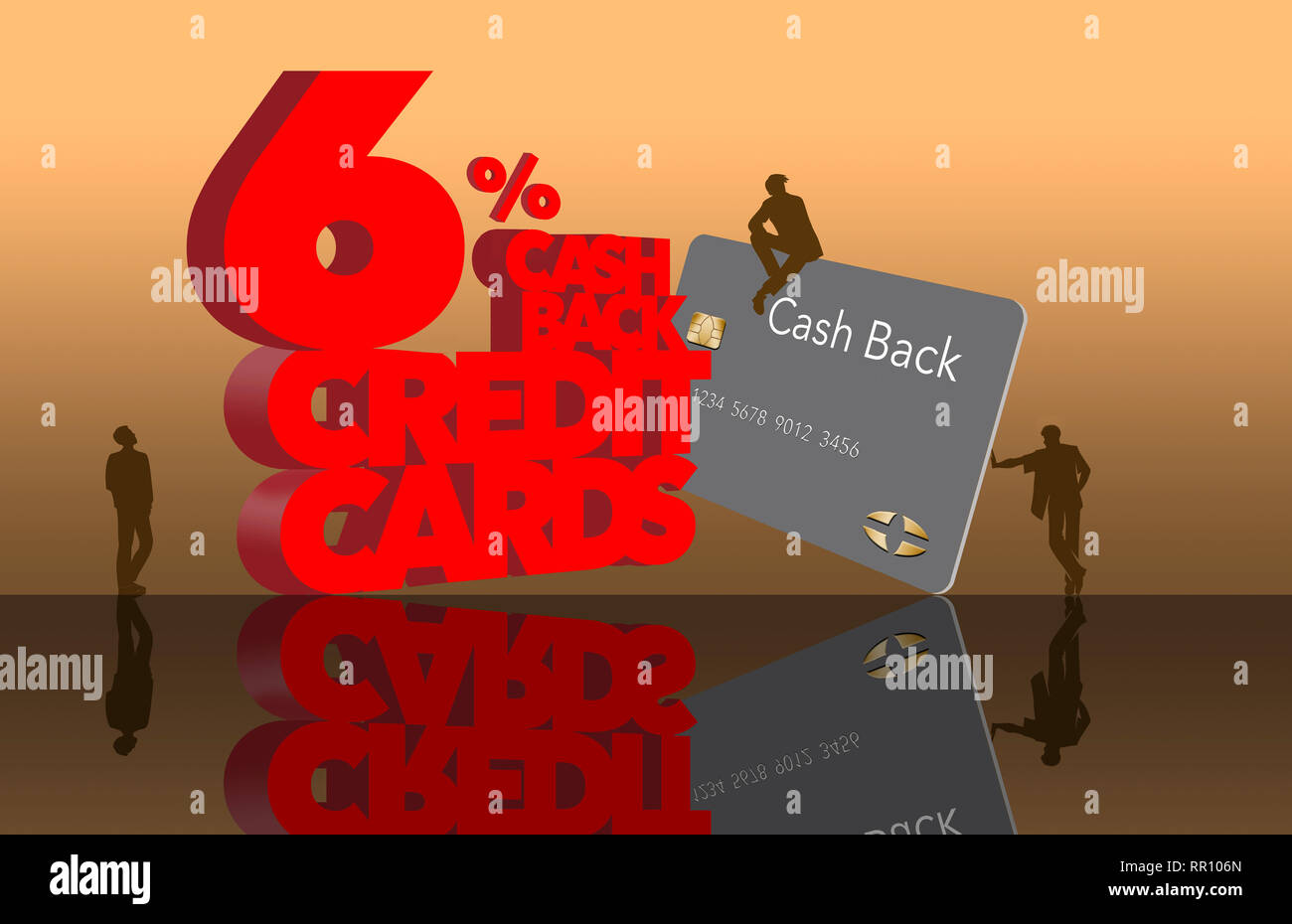 Cash back reward credit cards is the subject of this image of giant ...