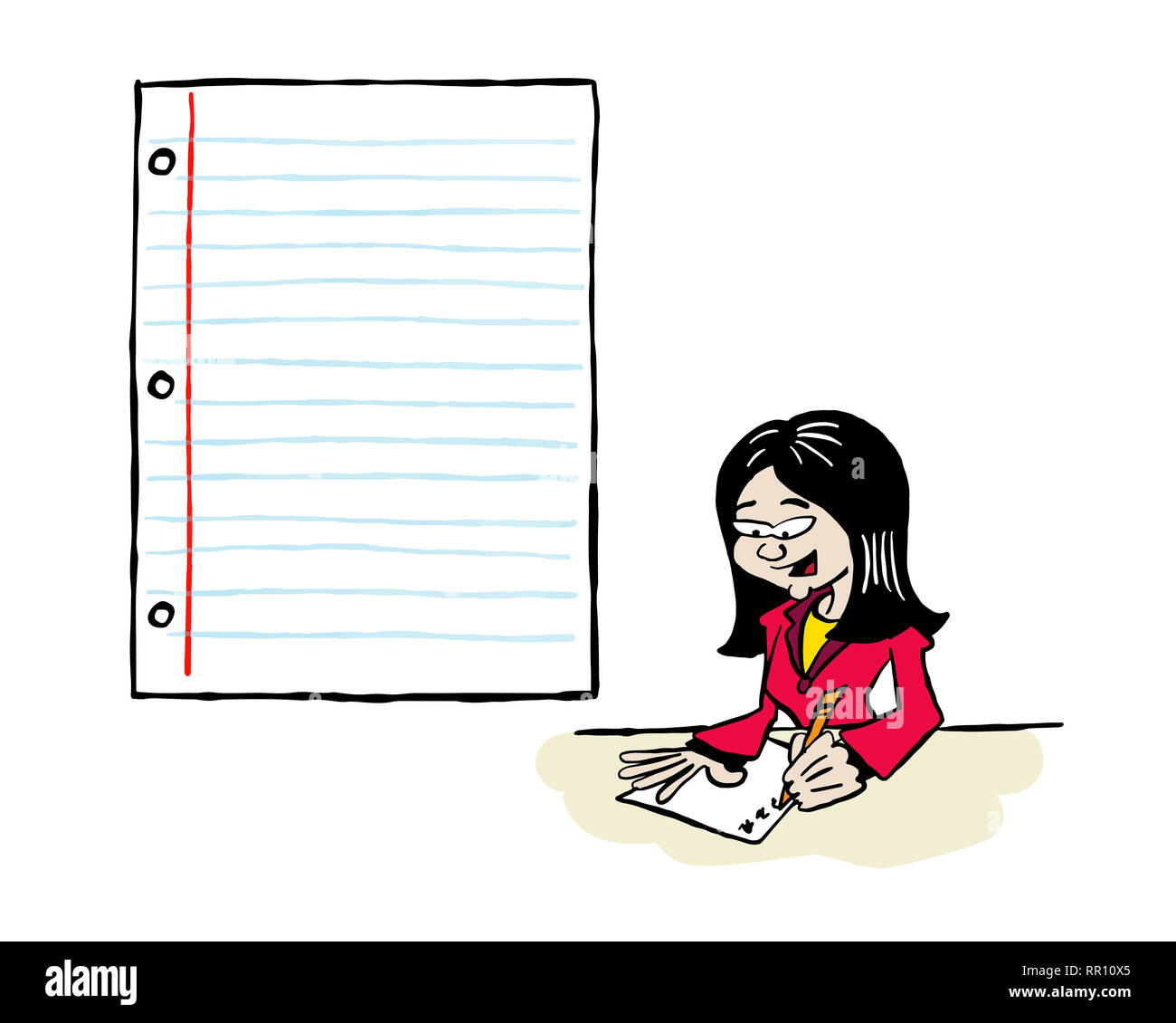 Asian business woman cartoon hi-res stock photography and images - Alamy