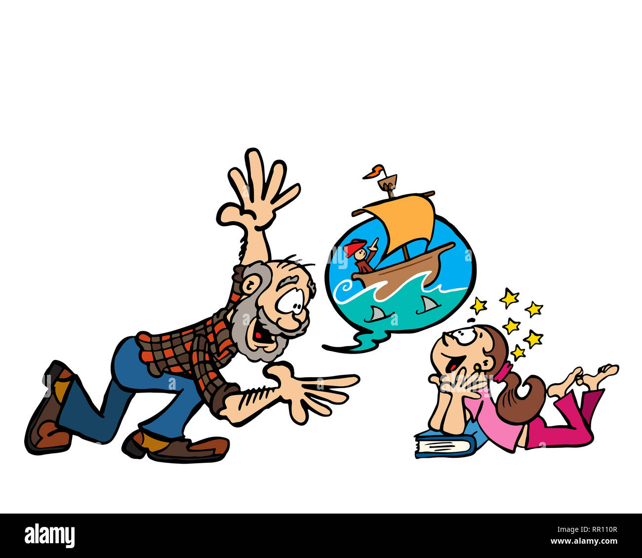 Telling fun story hi-res stock photography and images - Alamy