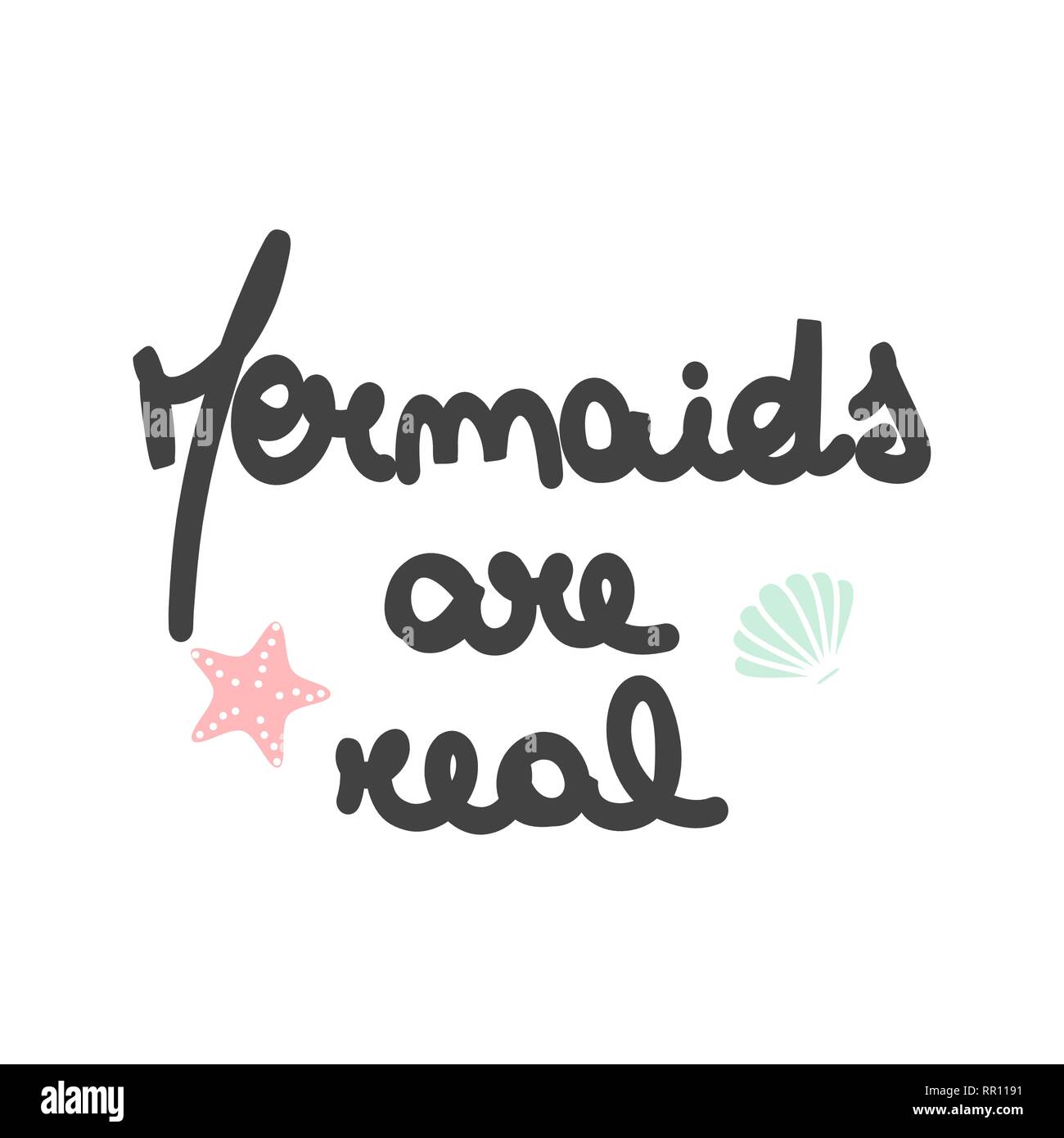 Mermaids word Cut Out Stock Images & Pictures - Alamy