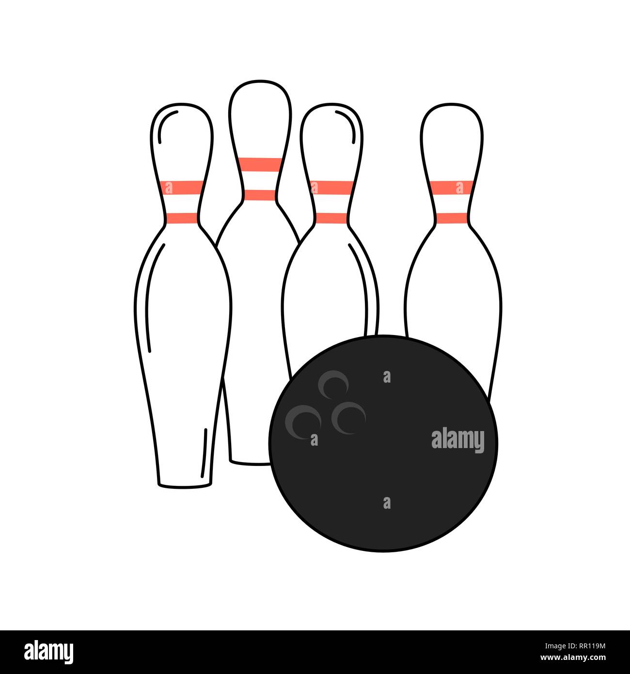Bowling Pins Cartoon