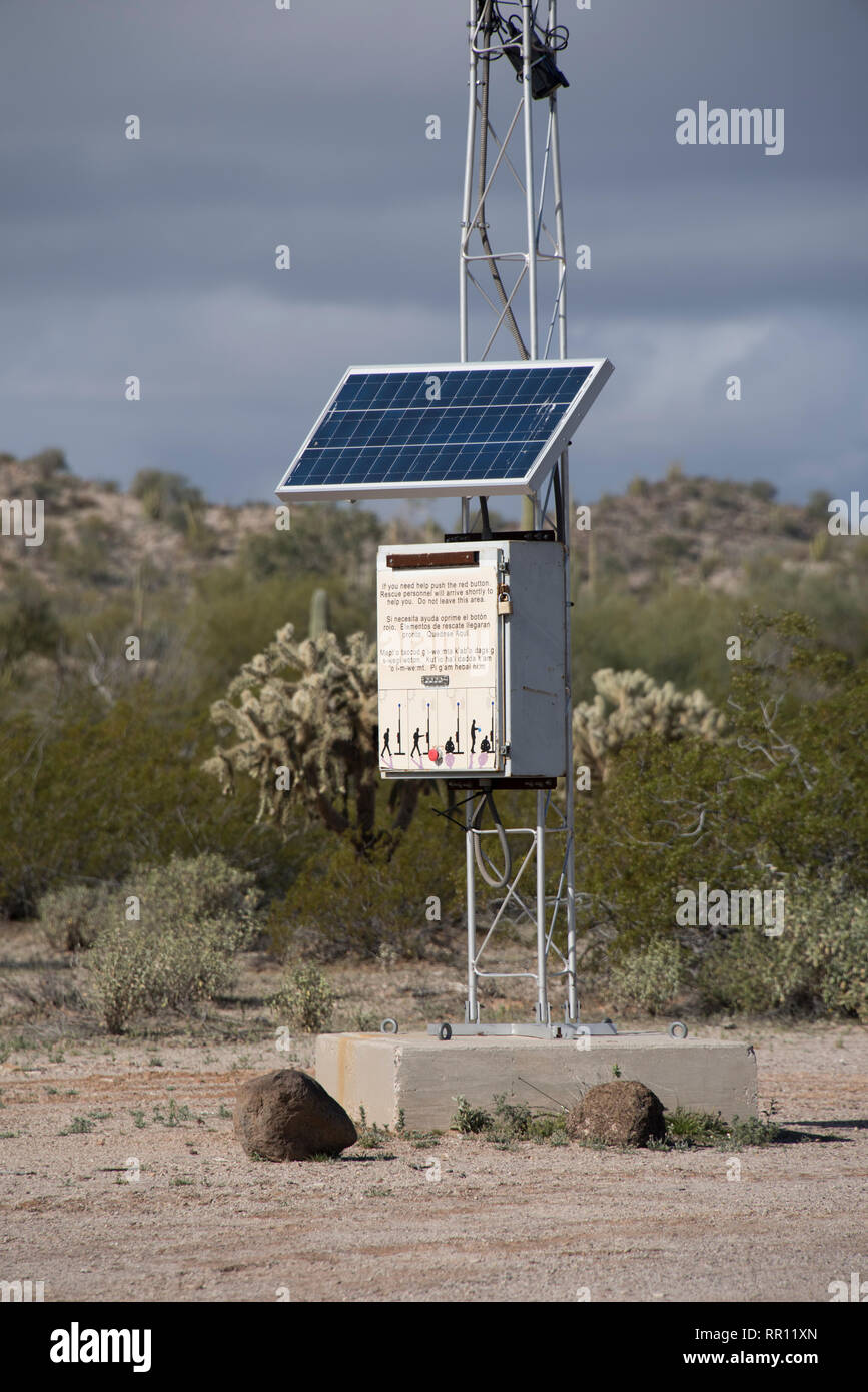 Emergency Tower for visitor safety at Organ Pipe Cactus National ...