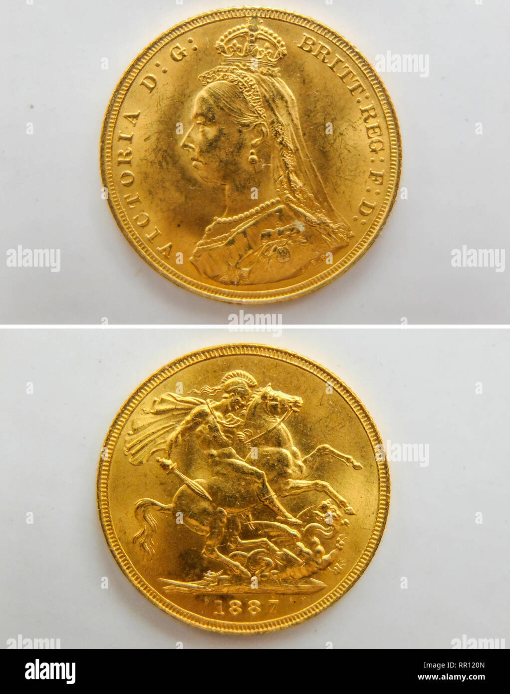 Gold sovereign coin british hi-res stock photography and images - Alamy