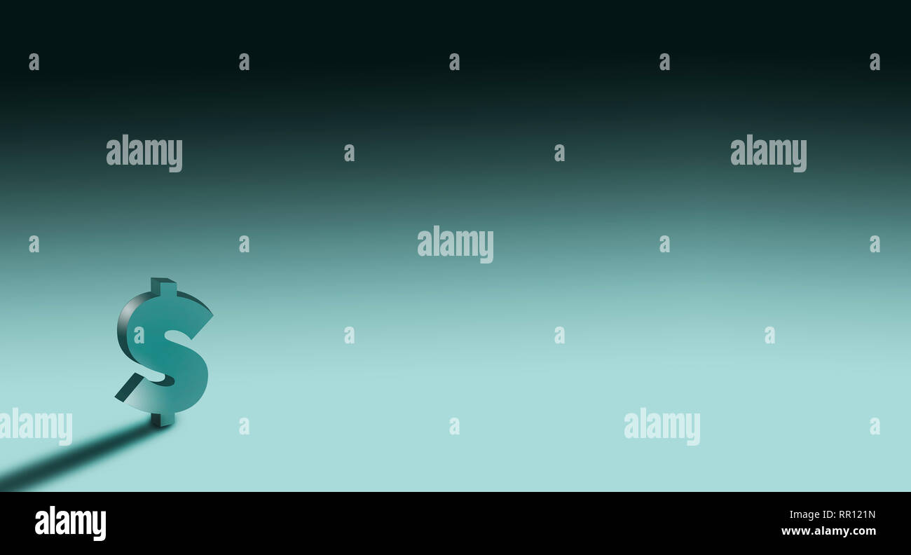 A 3-D dollar sign cast a shadow on this background image with a large ...