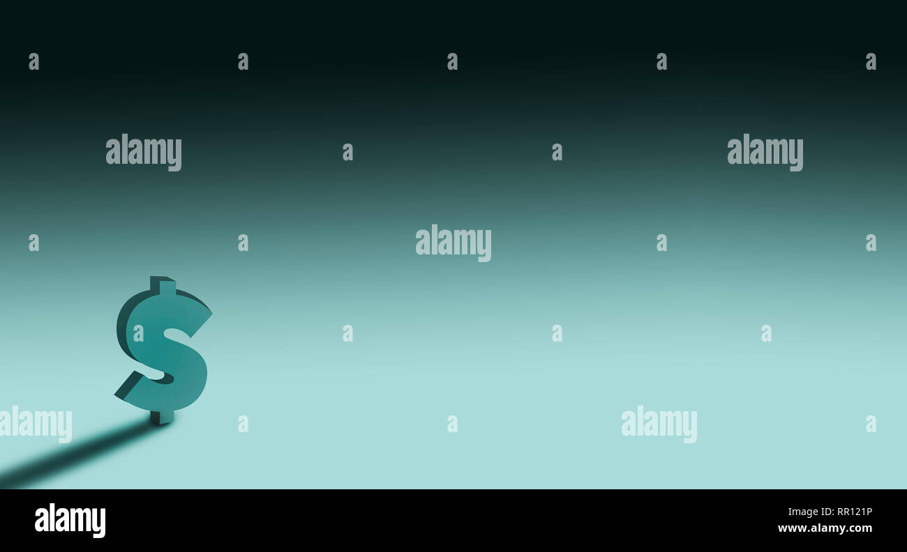 A 3-D dollar sign cast a shadow on this background image with a large ...