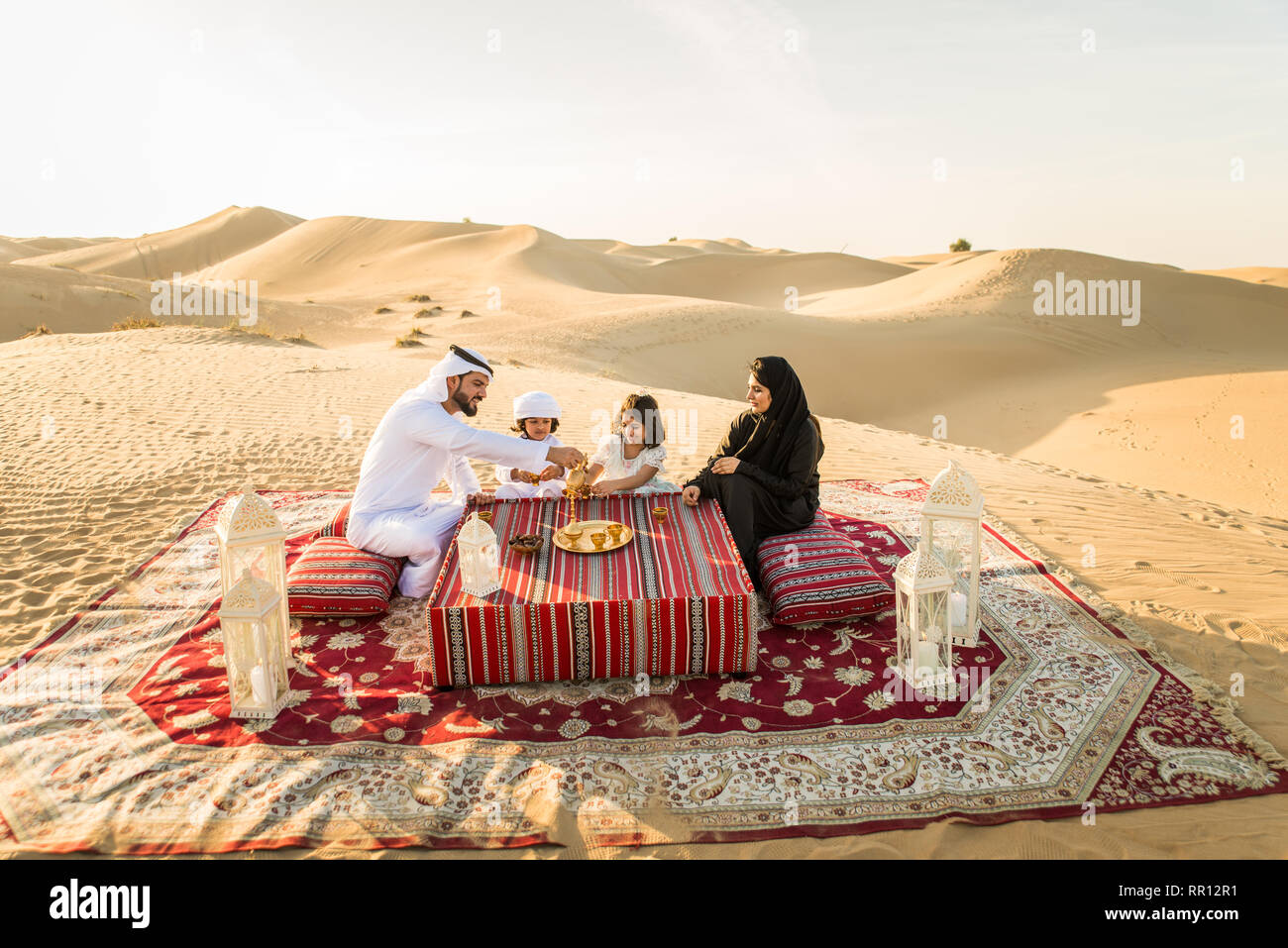 Barbecue family arab hi-res stock photography and images - Alamy