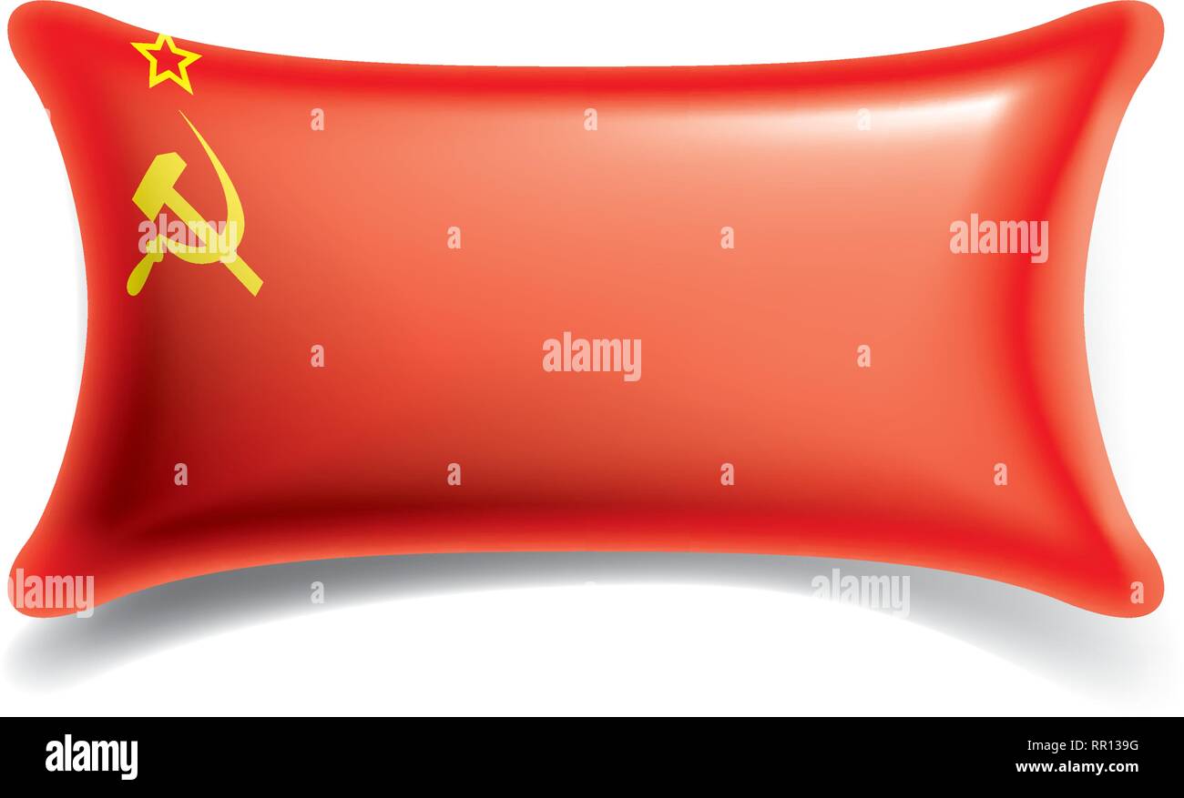 The red flag of the USSR. Vector illustration on white background Stock ...